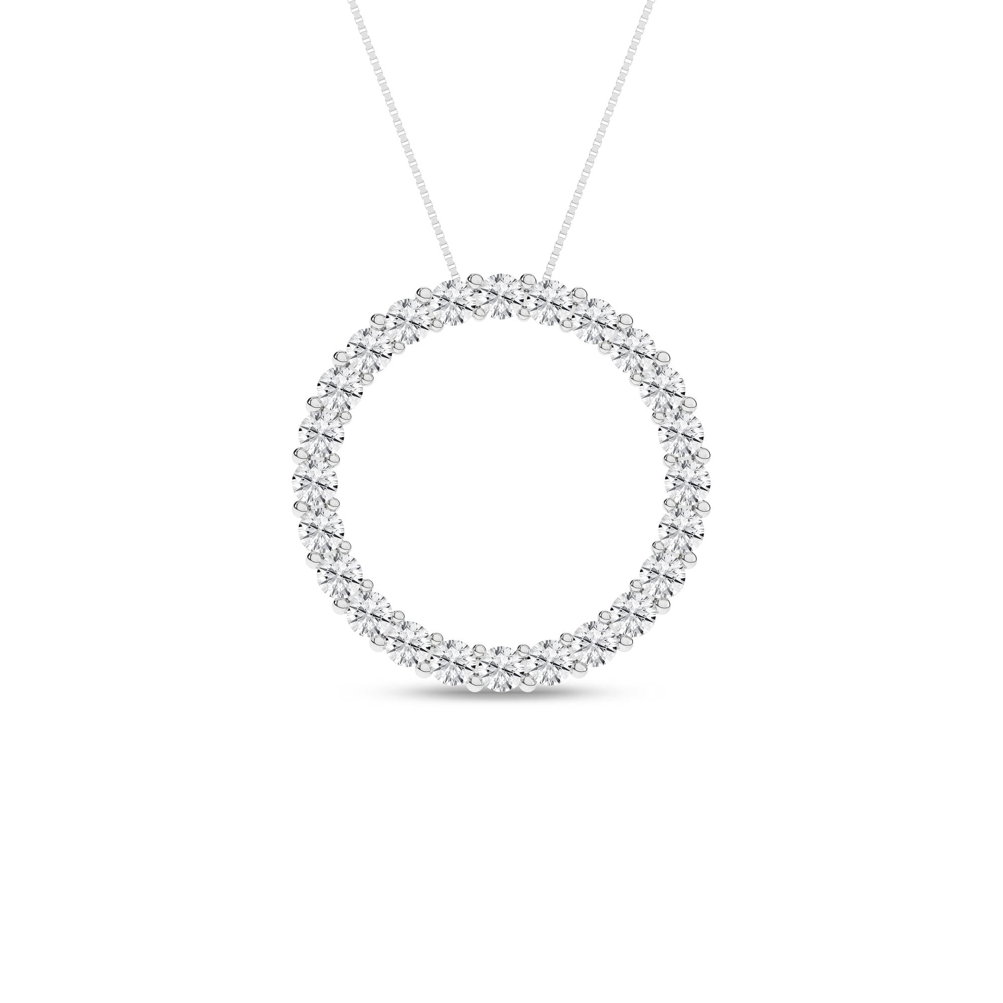 Diamond Circle Pendant – Purely Created Diamonds
